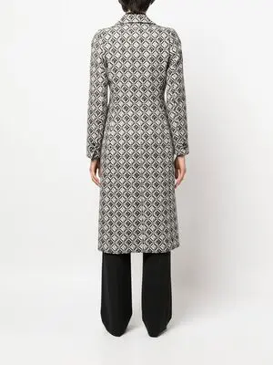 MARINE SERRE Moon Diamant Single-breasted Coat