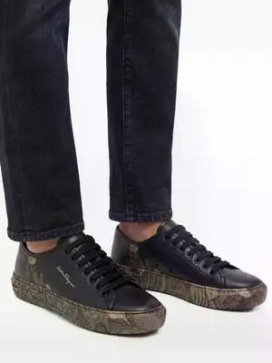 FERRAGAMO Borg Cubic Lace-up Sneakers