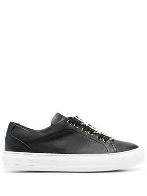FERRAGAMO Nadine Lace-up Sneakers - Black