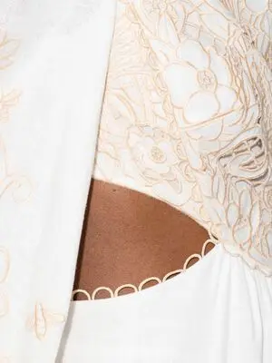 Zimmermann Floral-print Cut-out Minidress