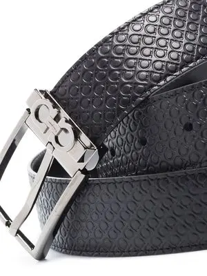 FERRAGAMO Gancini-motif Leather Belt