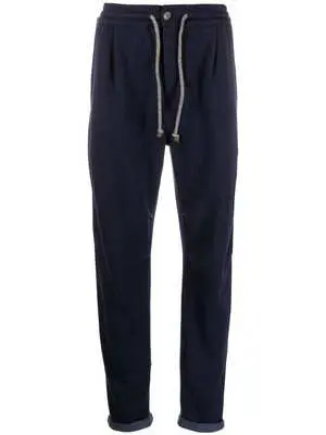 Brunello Cucinelli Drawstring-waist Cashmere Straight-leg Trousers