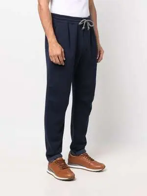 Brunello Cucinelli Drawstring-waist Cashmere Straight-leg Trousers