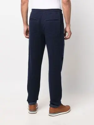 Brunello Cucinelli Drawstring-waist Cashmere Straight-leg Trousers