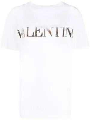 Valentino Garavani Logo-print Cotton T-shirt - White