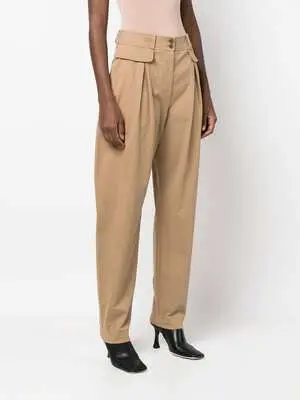 Alberta Ferretti High-waisted Tapered Trousers