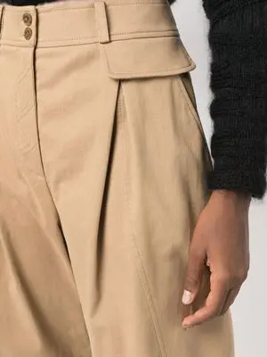 Alberta Ferretti High-waisted Tapered Trousers