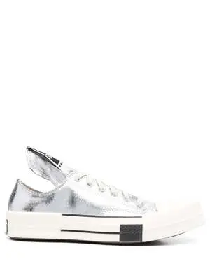 CONVERSE X Rick Owens Drkshdw Turbodrk Chuck 70 Sneakers - Silver