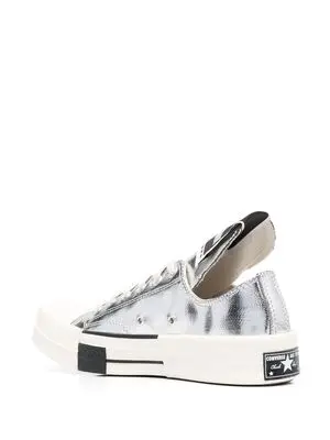 CONVERSE X Rick Owens Drkshdw Turbodrk Chuck 70 Sneakers - Silver