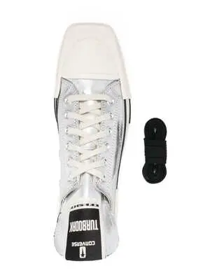 CONVERSE X Rick Owens Drkshdw Turbodrk Chuck 70 Sneakers - Silver