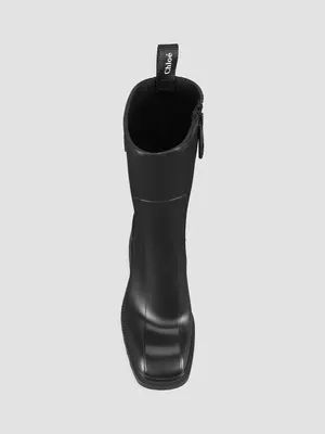 Chloé Betty Pvc Short Rain Boots - Black