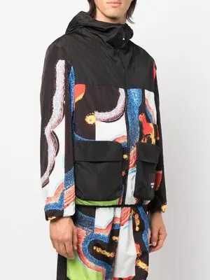 AMBUSH Abstract-pattern Paneled Technical Jacket