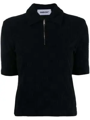 AMBUSH Monogram Zip-up Polo Top