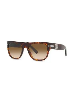 Persol Tortoiseshell Rectangle Frame Sunglasses