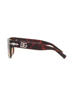 Persol Tortoiseshell Rectangle Frame Sunglasses
