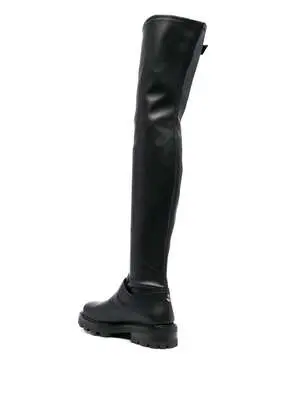 JIMMY CHOO Biker Ii Over The Knee Flat Boots