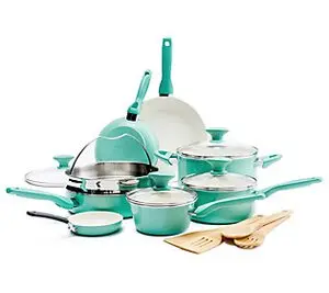 GREENPAN Rio Ceramic Nonstick 16-piece Cookware Set - One-color