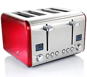 MEGACHEF Stainless Steel 4-slice Toaster - Silver