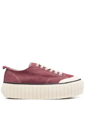 DIESEL® Chunky-sole Low-top Sneakers - Red