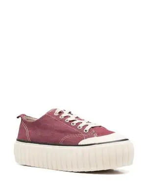 DIESEL® Chunky-sole Low-top Sneakers - Red