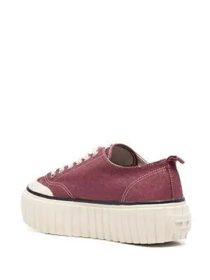 DIESEL® Chunky-sole Low-top Sneakers - Red