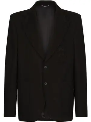 Dolce & Gabbana Heraldic-patch Single-breasted Blazer