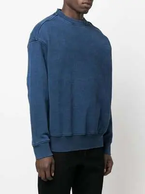 DIESEL® D-krib Track Denim Sweatshirt