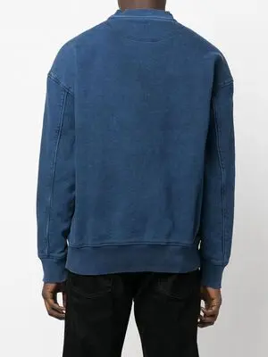 DIESEL® D-krib Track Denim Sweatshirt
