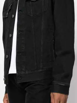 GOLDEN GOOSE Logo-patch Denim Jacket - Black