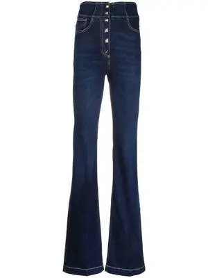 Elisabetta Franchi High-rise Flared Jeans