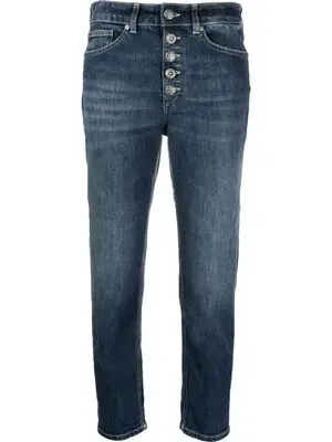 DONDUP Bleach-effect High-waisted Jeans