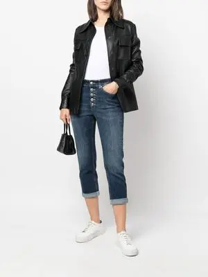 DONDUP Bleach-effect High-waisted Jeans