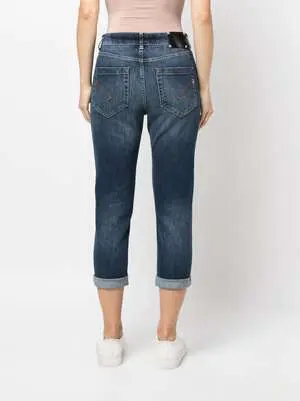 DONDUP Bleach-effect High-waisted Jeans