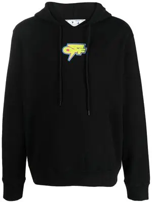 Off-White Arrows Print Cotton Hoodie