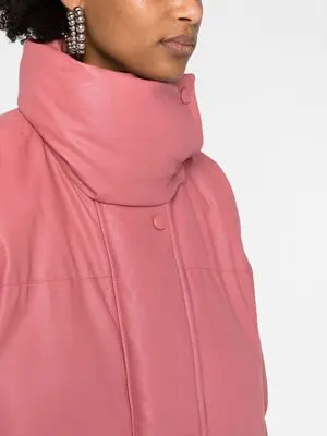 Stella McCartney Faux-leather Puffer Jacket