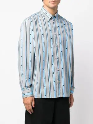 COUNTY OF MILAN Striped Button-up Shirt