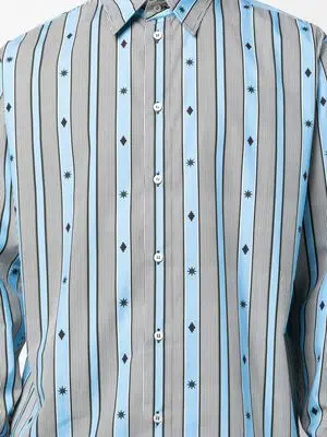 COUNTY OF MILAN Striped Button-up Shirt