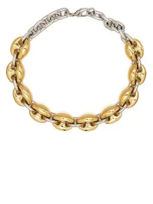 Rabanne Two-tone Choker Necklace - Gold