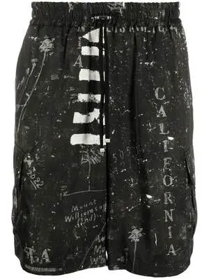 Amiri Abstract-print Bermuda Shorts