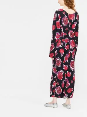 Marni Rose Print Long Dress