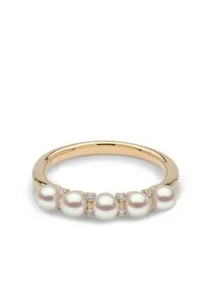 Yoko London 18kt Yellow Eclipse Akoya Pearl And Diamond Ring - Gold