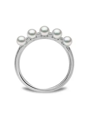 Yoko London 18kt White Gold Akoya Pearl And Diamond Ring