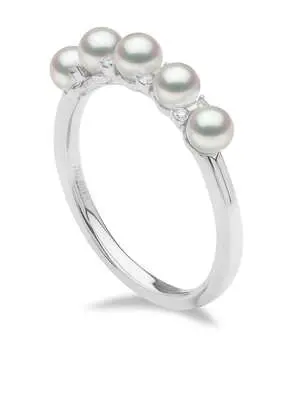 Yoko London 18kt White Gold Akoya Pearl And Diamond Ring