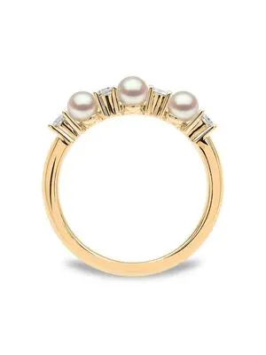 Yoko London 18kt Yellow Eclipse Akoya Pearl And Diamond Ring