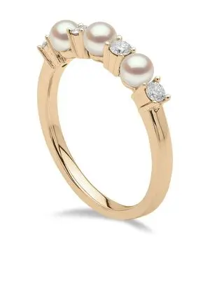 Yoko London 18kt Yellow Eclipse Akoya Pearl And Diamond Ring