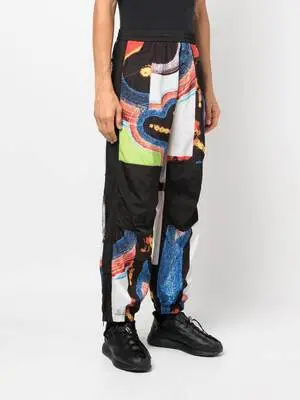 AMBUSH Abstract-pattern Paneled Track Pants