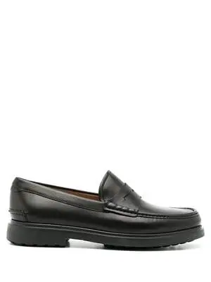 FERRAGAMO Leather Penny Loafers