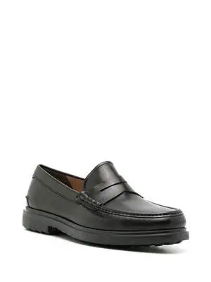 FERRAGAMO Leather Penny Loafers