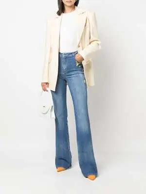 Ermanno Scervino Embroidered Flared Jeans