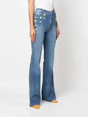 Ermanno Scervino Embroidered Flared Jeans